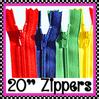 20 inch Zippers – Crystal Eye Candy from Design By Dawn